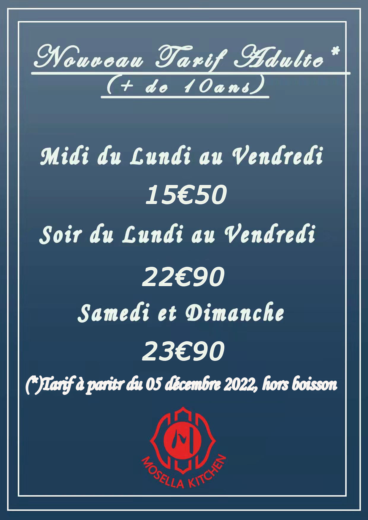 Buffet à volonté - Mosella Buffet